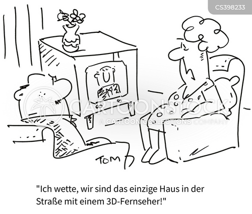 Cartoons und Karikaturen mit 3d-kanal