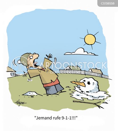 Cartoons und Karikaturen mit Schnee-notfall