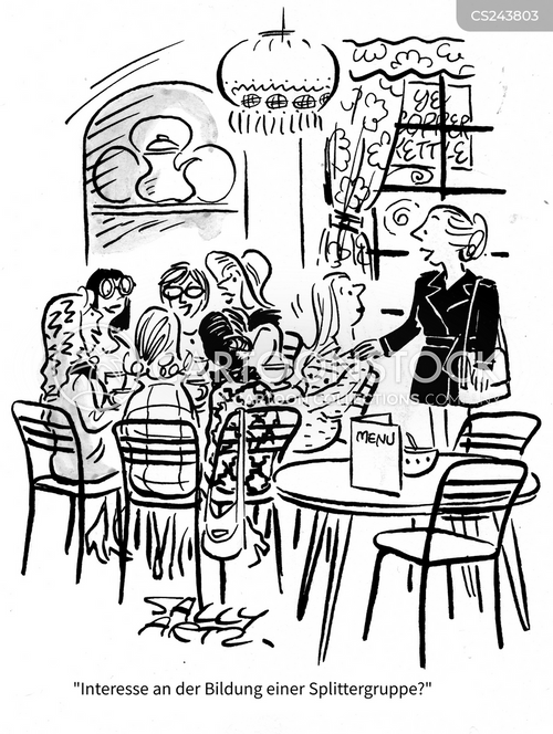 Cartoons und Karikaturen mit Splittergruppen