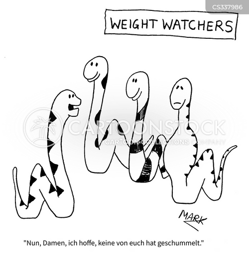Cartoons und Karikaturen mit Weight Watchers