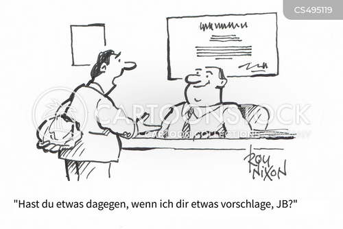 Cartoons und Karikaturen mit Prallen