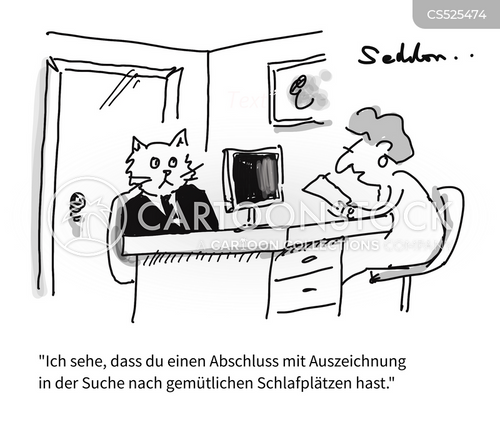 Cartoons und Karikaturen mit Orte Zum Sehen