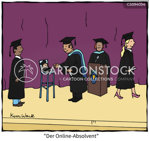 Cartoons und Karikaturen mit Absolvent 2024