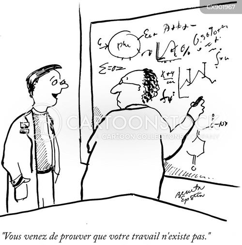 Dessins humoristique et caricaturés avec Preuves Physiques