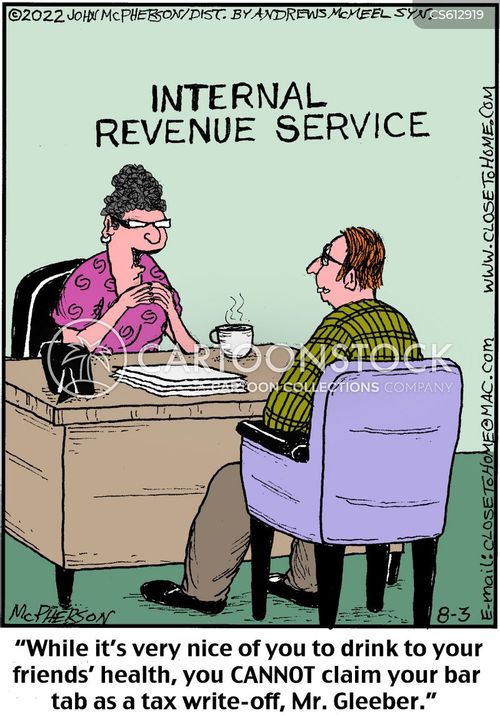 Bar Tab Deduction Cartoons and Comics - funny pictures from CartoonStock
