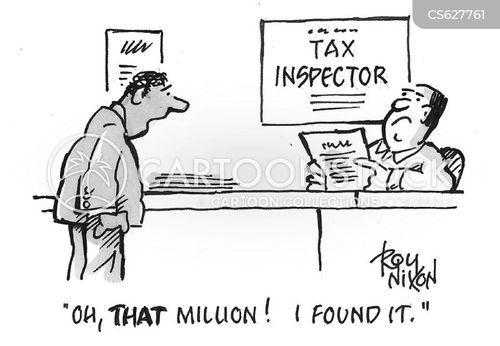Tax Inspector's Desk Cartoons and Comics - funny pictures from CartoonStock