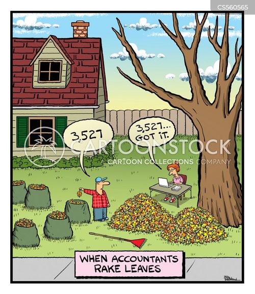 Raking Leaves Cartoons and Comics - funny pictures from CartoonStock