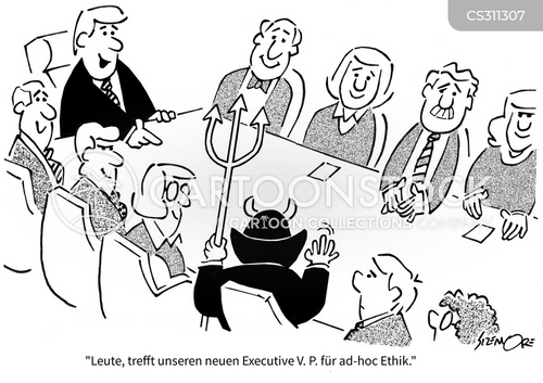 Cartoons und Karikaturen mit Ad-hoc