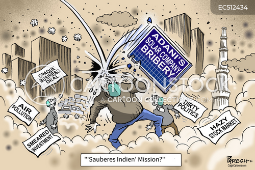 Cartoons und Karikaturen mit Adani