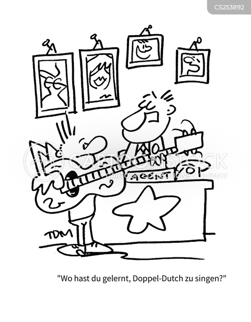 Cartoons und Karikaturen mit Doppel-dutch