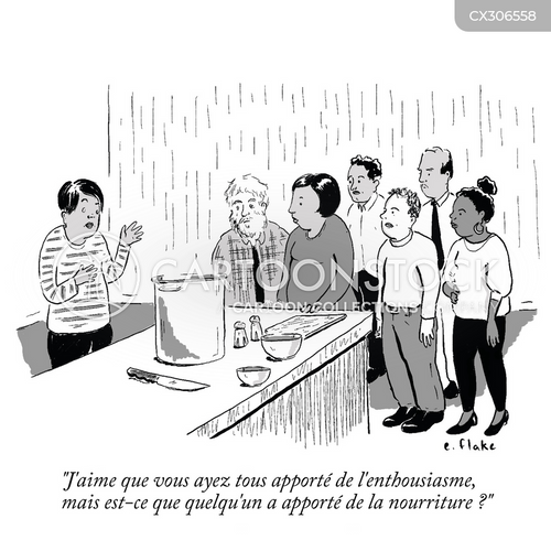 Dessins humoristique et caricaturés avec Cours De Cuisine