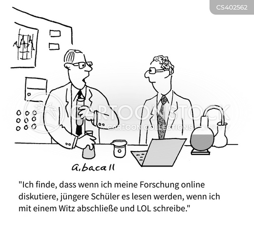 Cartoons und Karikaturen mit Akademischer Witz