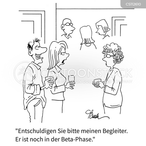 Cartoons und Karikaturen mit Beta Getestet