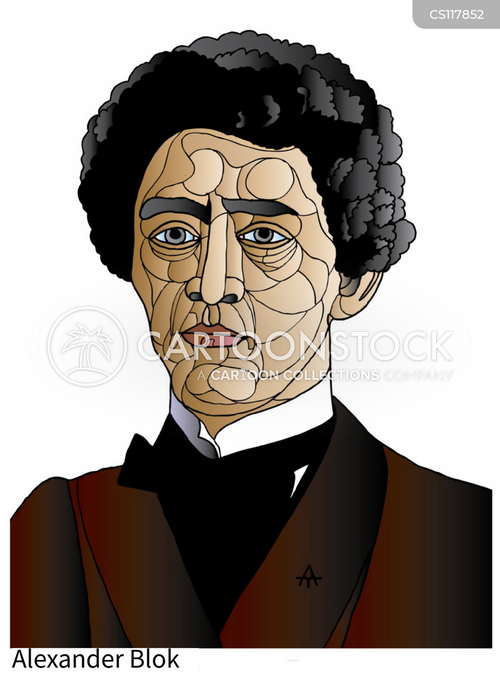 Cartoons und Karikaturen mit Alexander Blok