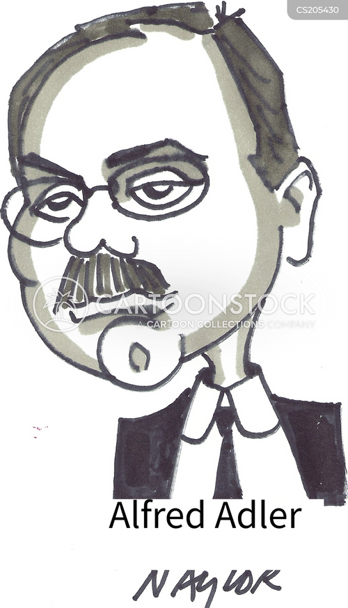 Cartoons und Karikaturen mit Alfred Adler