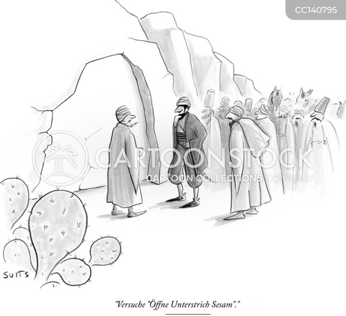 Cartoons und Karikaturen mit Ali Baba Und Die Vierzig Räuber