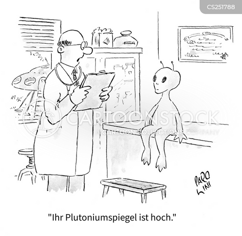Cartoons und Karikaturen mit Polonium
