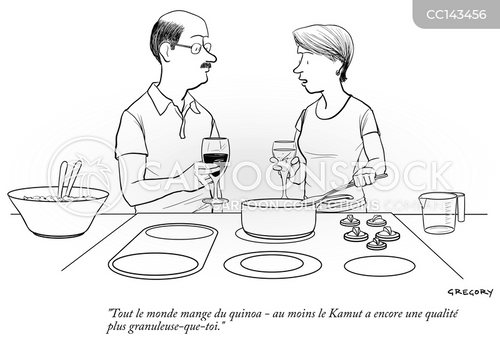 Dessins humoristique et caricaturés avec Manger Sainement