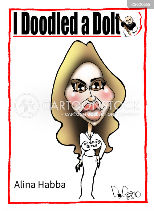 Cartoons und Karikaturen mit Alina Habba