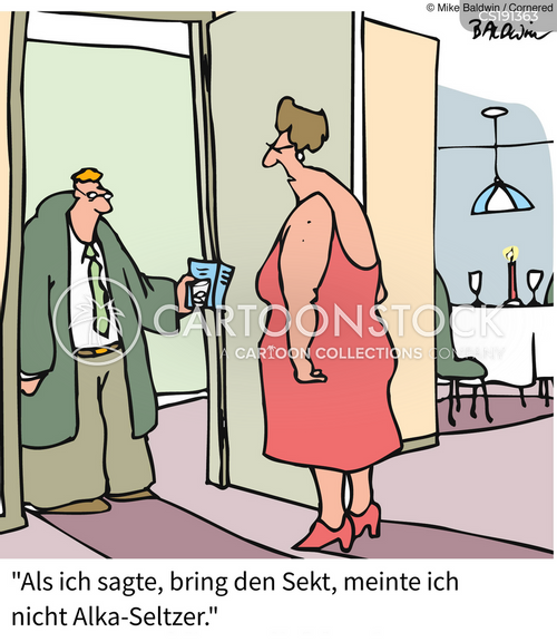 Cartoons und Karikaturen mit Alka-seltzer