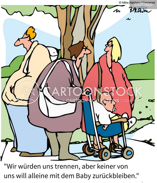 Cartoons und Karikaturen mit Alleinerziehend