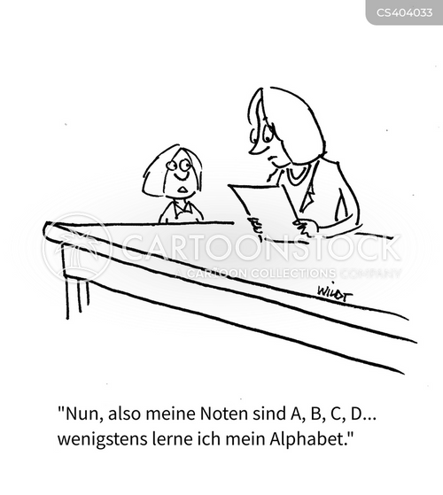Cartoons und Karikaturen mit Noten