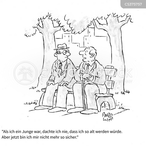 Cartoons und Karikaturen mit Alte Männer