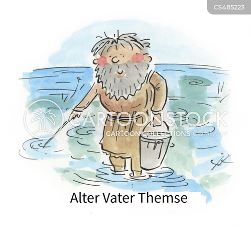 Cartoons und Karikaturen mit Alter Vater Themse