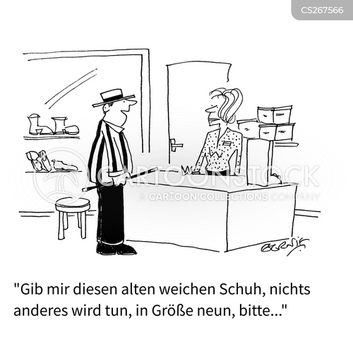 Cartoons und Karikaturen mit Alter Weicher Schuh