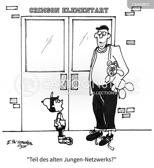 Cartoons und Karikaturen mit Netz