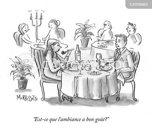 Dessins humoristique et caricaturés avec Personnel Du Restaurant