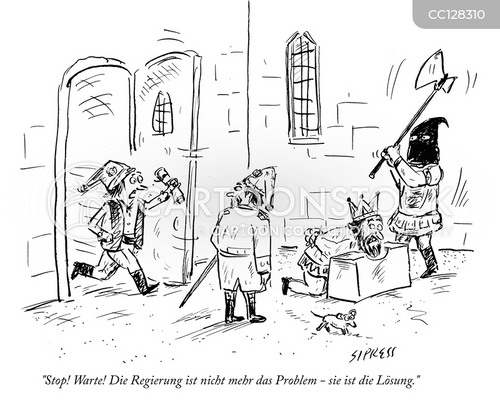 Cartoons und Karikaturen mit Anarchist