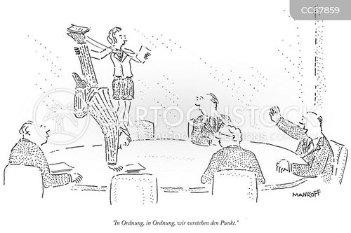 Cartoons und Karikaturen mit Prototypisch
