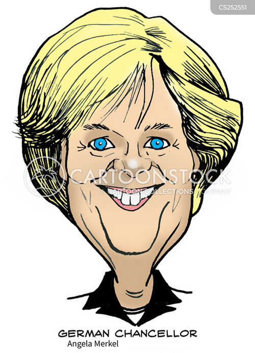 Cartoons und Karikaturen mit Kanzlerin Von Deutschland