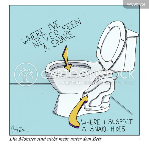 Cartoons und Karikaturen mit Schreck