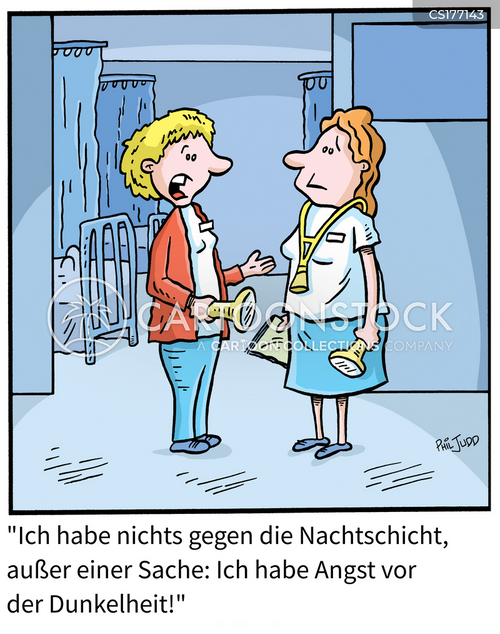 Cartoons und Karikaturen mit Angst Vor Der Dunkelheit