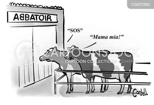 Abattoir Cartoons and Comics - funny pictures from CartoonStock