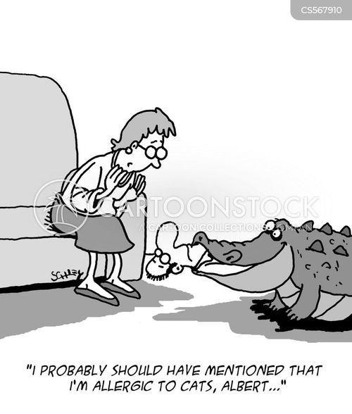 Cat Allergy Cartoons and Comics - funny pictures from CartoonStock