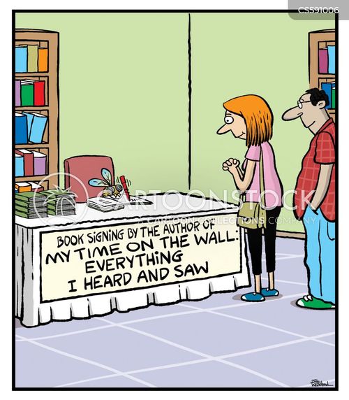 Book Signing Cartoons and Comics - funny pictures from CartoonStock