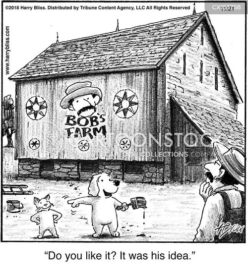 Barn Mural Cartoons and Comics - funny pictures from CartoonStock