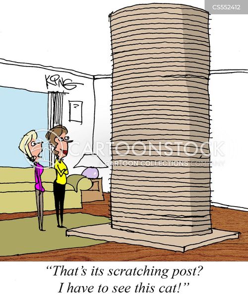 Cat Scratching Post Cartoons and Comics - funny pictures from CartoonStock
