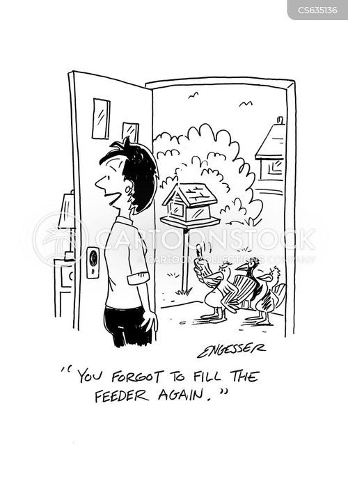 Empty Feeder Cartoons and Comics - funny pictures from CartoonStock