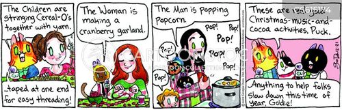 Christmas Activities Cartoons and Comics - funny pictures from CartoonStock