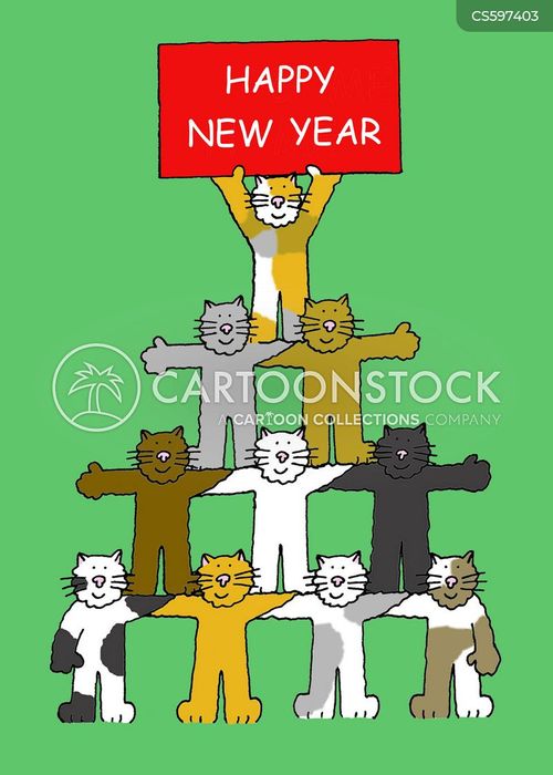 Happy New Year Cartoons and Comics - funny pictures from CartoonStock