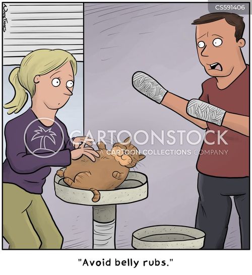 Tummy Scratch Cartoons and Comics - funny pictures from CartoonStock