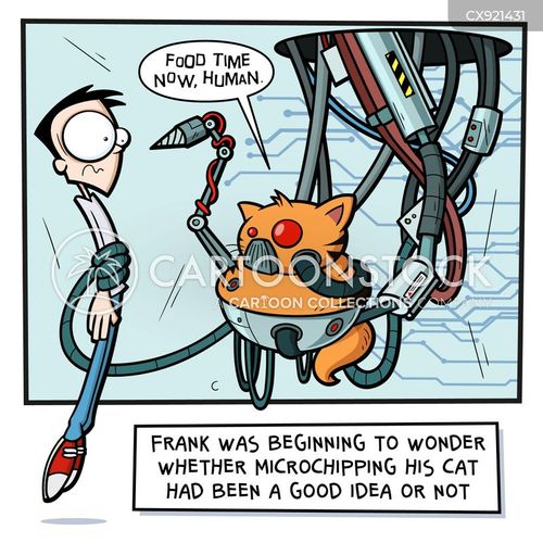 Microchipping Cartoons and Comics - funny pictures from CartoonStock