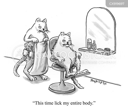 Fur Cutting Cartoons and Comics - funny pictures from CartoonStock