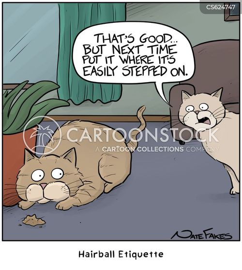 Hairball Humor Cartoons and Comics - funny pictures from CartoonStock