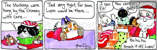 Christmas Mischief Cartoons and Comics - funny pictures from CartoonStock