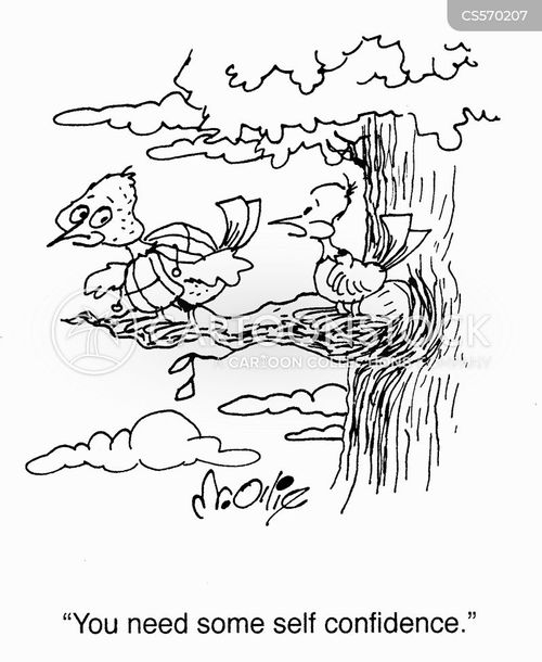 Self-confidence Cartoons and Comics - funny pictures from CartoonStock